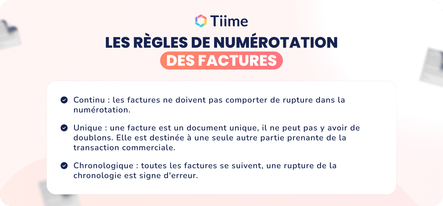 Comment fonctionne la numérotation des factures
